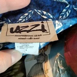 Vintage | Jackets & Coats | Vintage Uzzi Made In Usa Hawaiian Floral ...